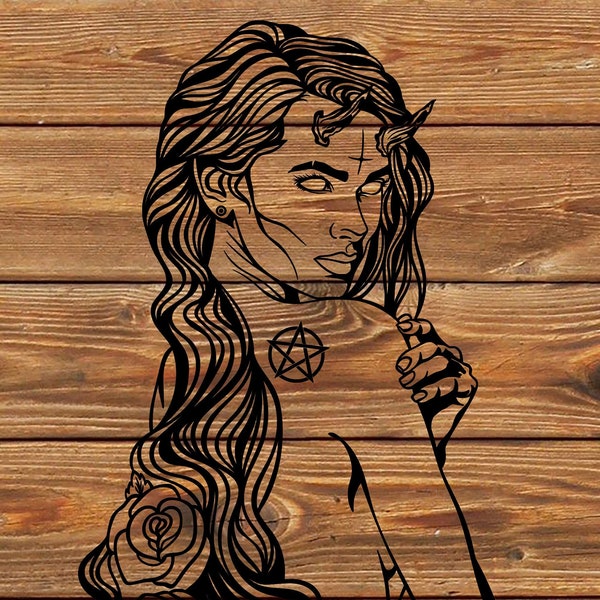 Devil Stencil - Etsy