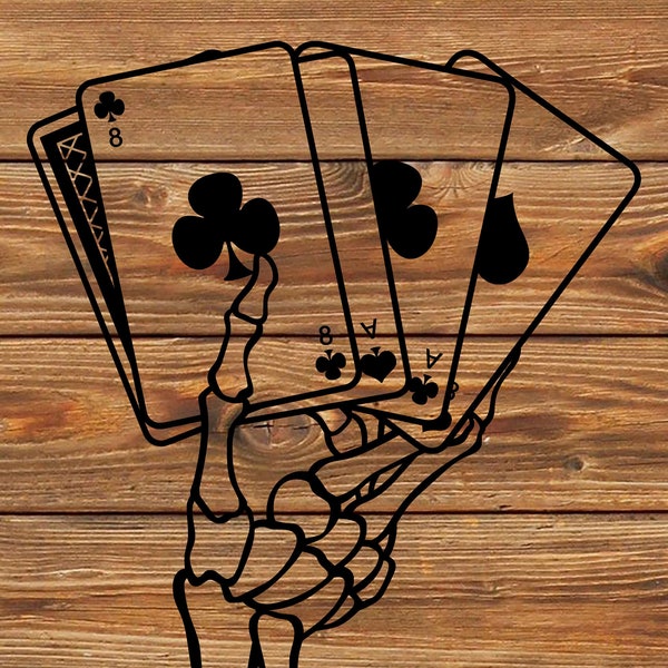 Dead Mans Hand Svg - Etsy