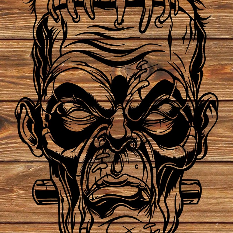 Frankenstein Stencil - Etsy