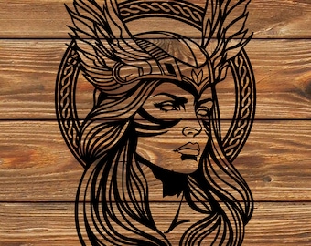 Freya Svg Norse Mythology Art SVG PDF EPS Png Dxf Tiff - Etsy