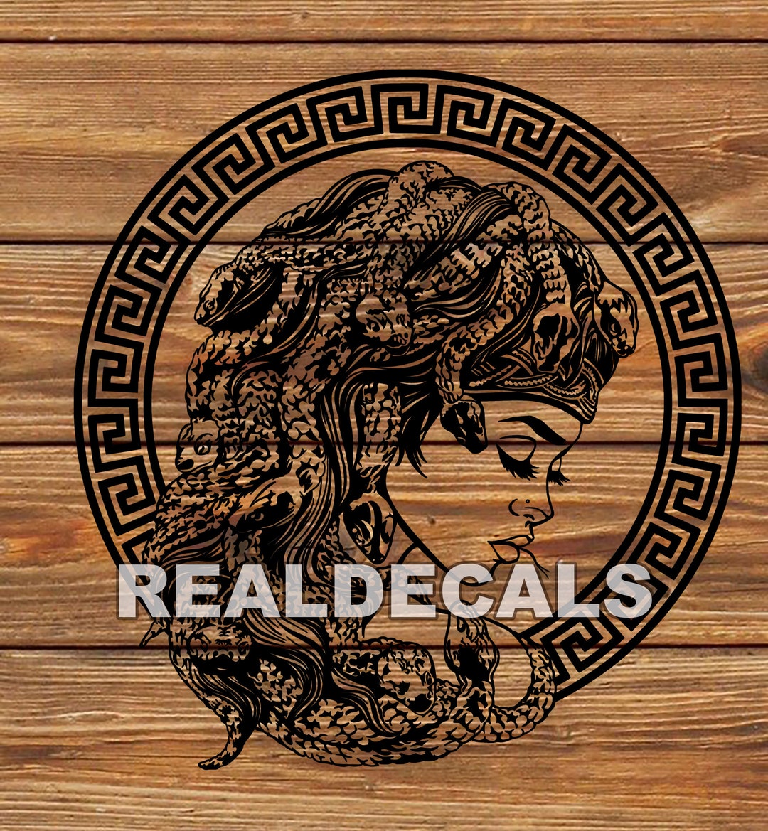 PNG SVG File Medusa Mythological Creature Tattoo Stencil Silhouette for ...