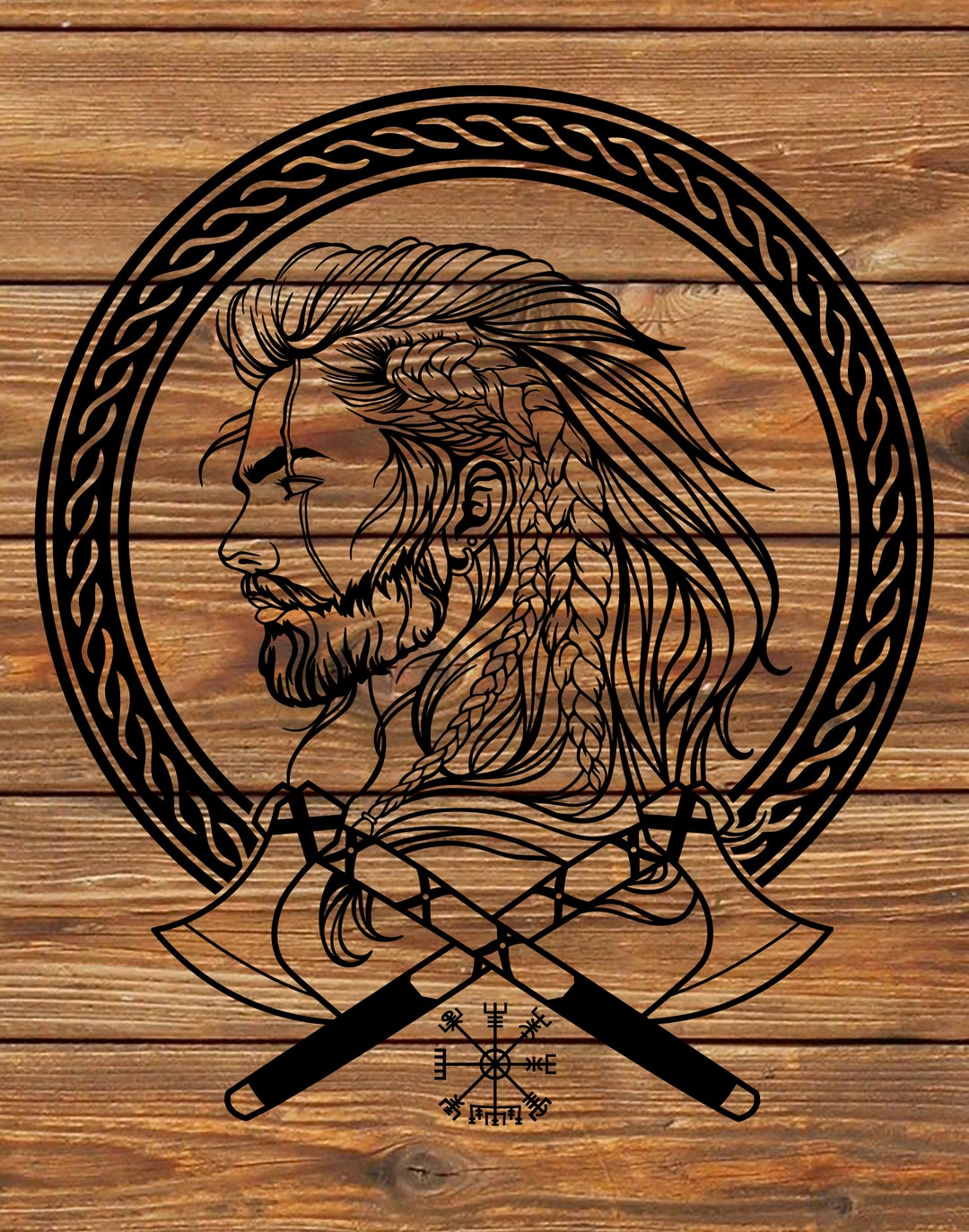 PNG SVG DXF File Viking - Valkyrie Viking Warrior Stencil for Cricut ...