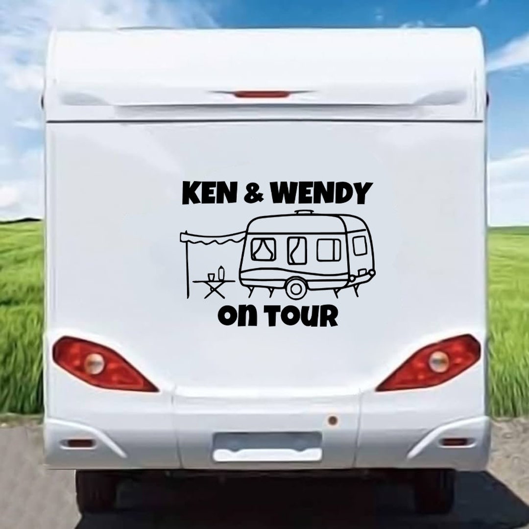 Personalised Motorhome Camper Van Caravan Sticker DECAL COMPASS Couple ...