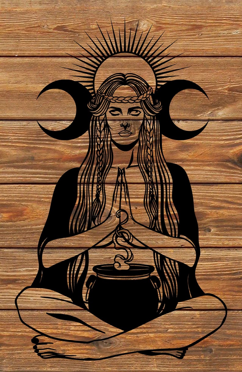 PNG SVG File Wiccan Witch Wicca Woman Witchcraft | Etsy UK