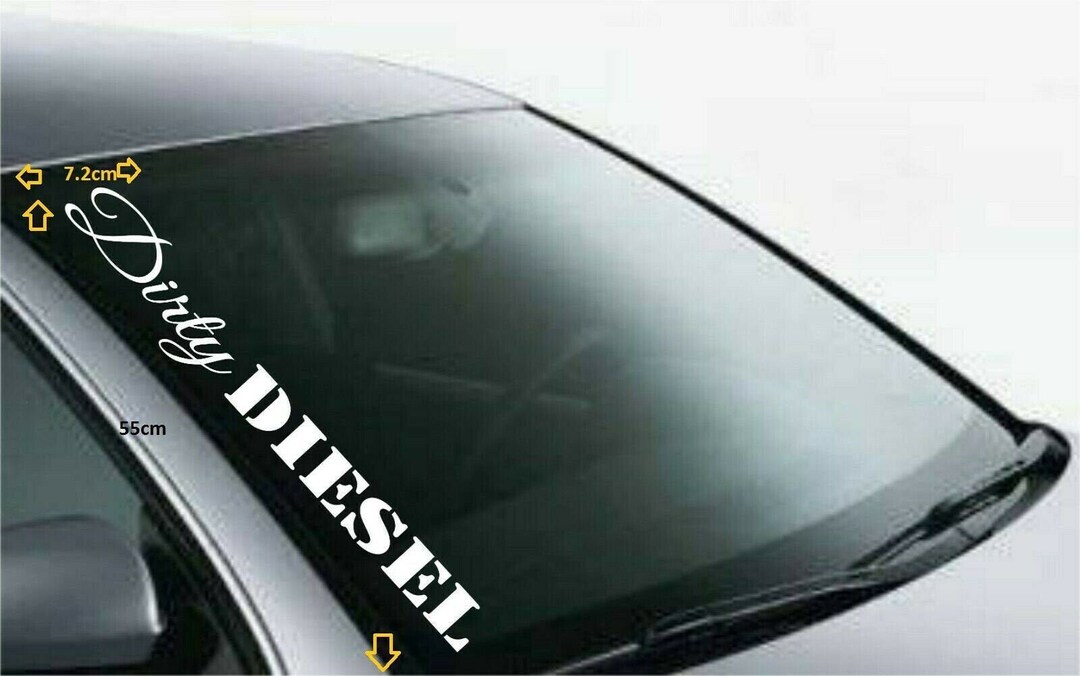 Car Windscreen Decal Script Vinyl Car Sticker Window/body - Etsy