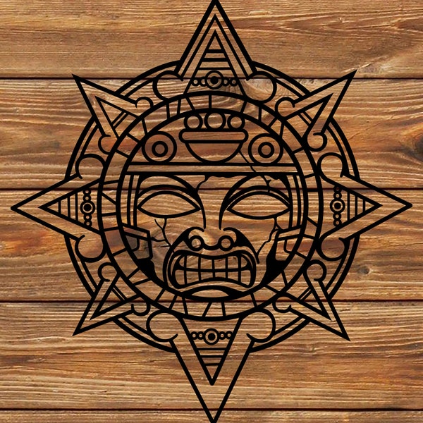 Aztec Tattoo Stencil - Etsy