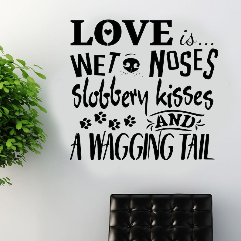 Dog Wall Sticker Art Decal Transfer Pet Grooming Quote | Etsy