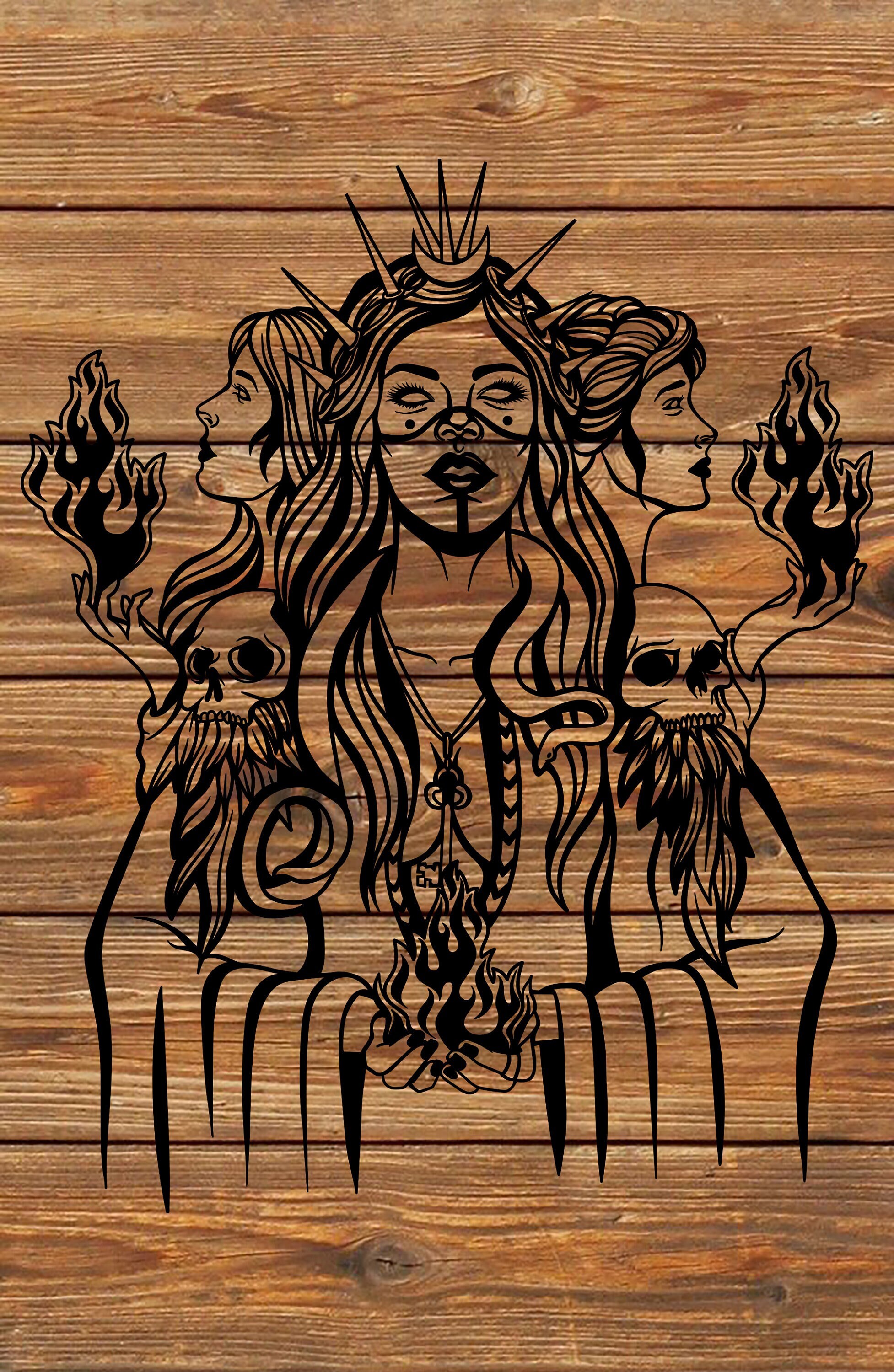 PNG SVG File Hecate Greek Mythology Goddess Greek | Etsy