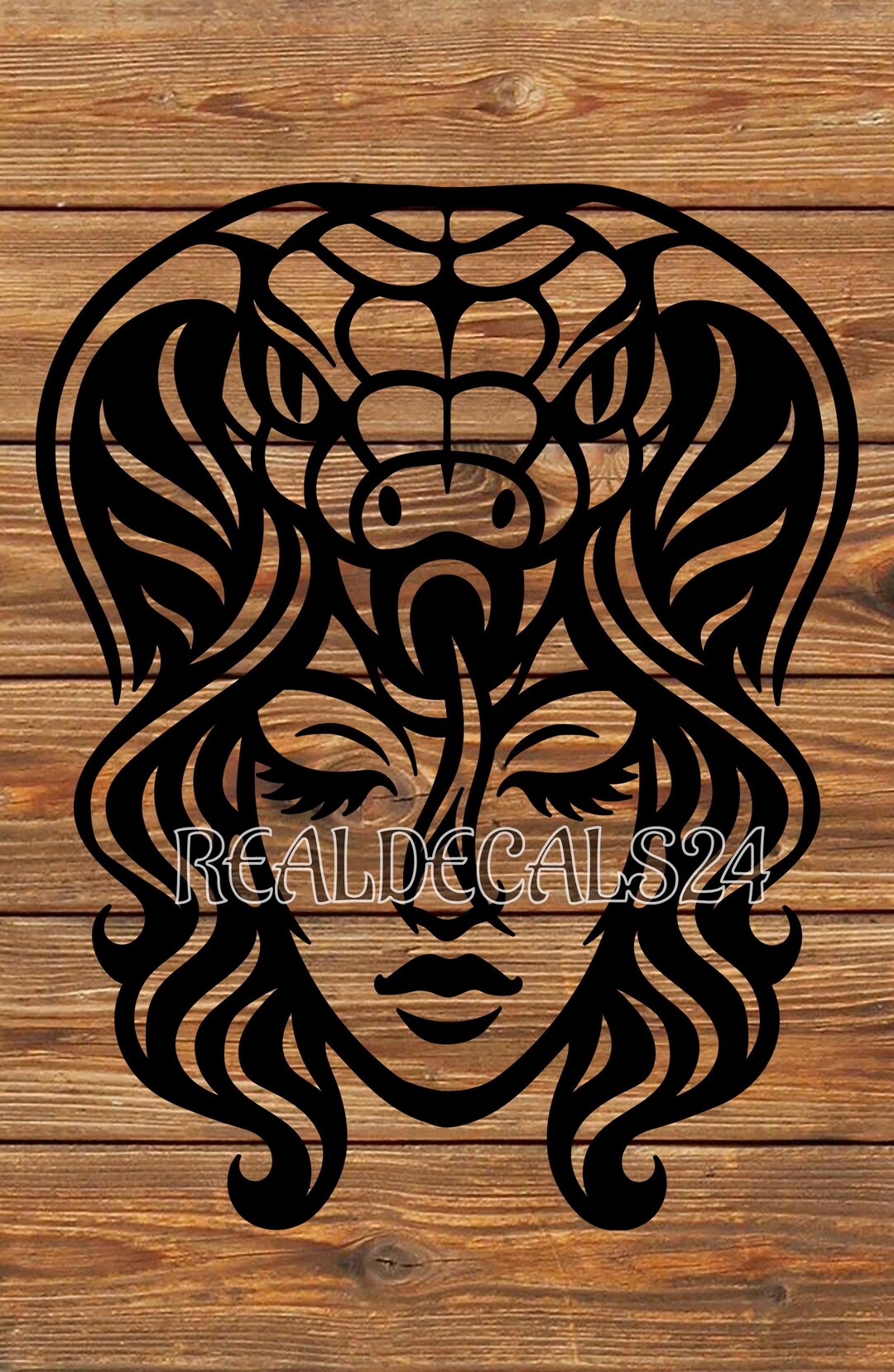 PNG SVG File Medusa Mythological Creature Tattoo Stencil Silhouette for ...
