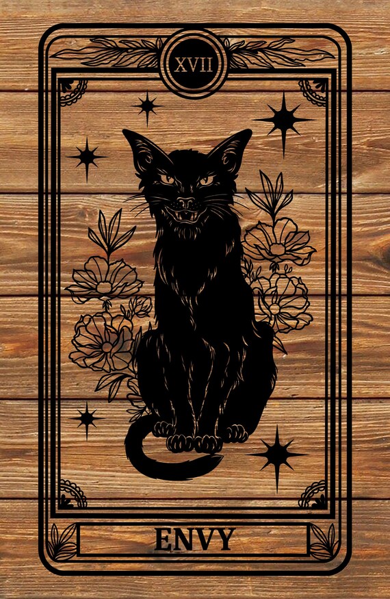 PNG SVG File Cool Envy Tarot Cards Evil Tattoo - Etsy UK