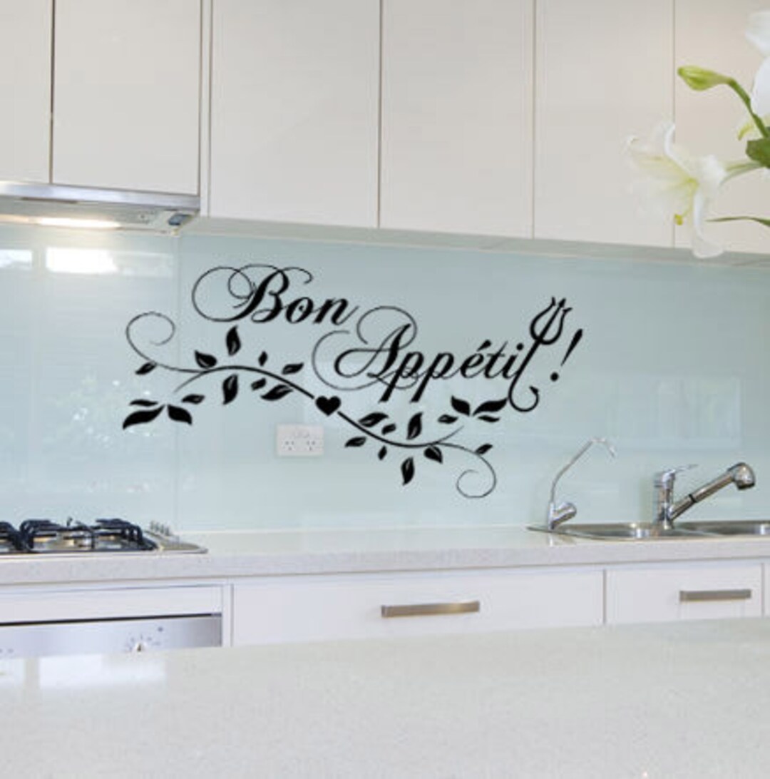Bon Appetit Kitchen Wall Art Sticker/decal Man Cave - Etsy