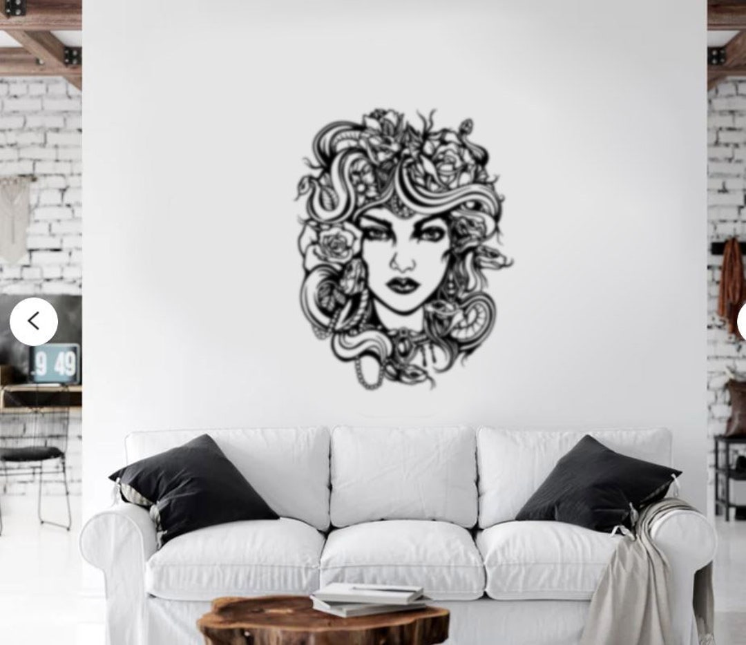 Medusa Design Wall Art Sticker/decal - Wall Sticker - Etsy
