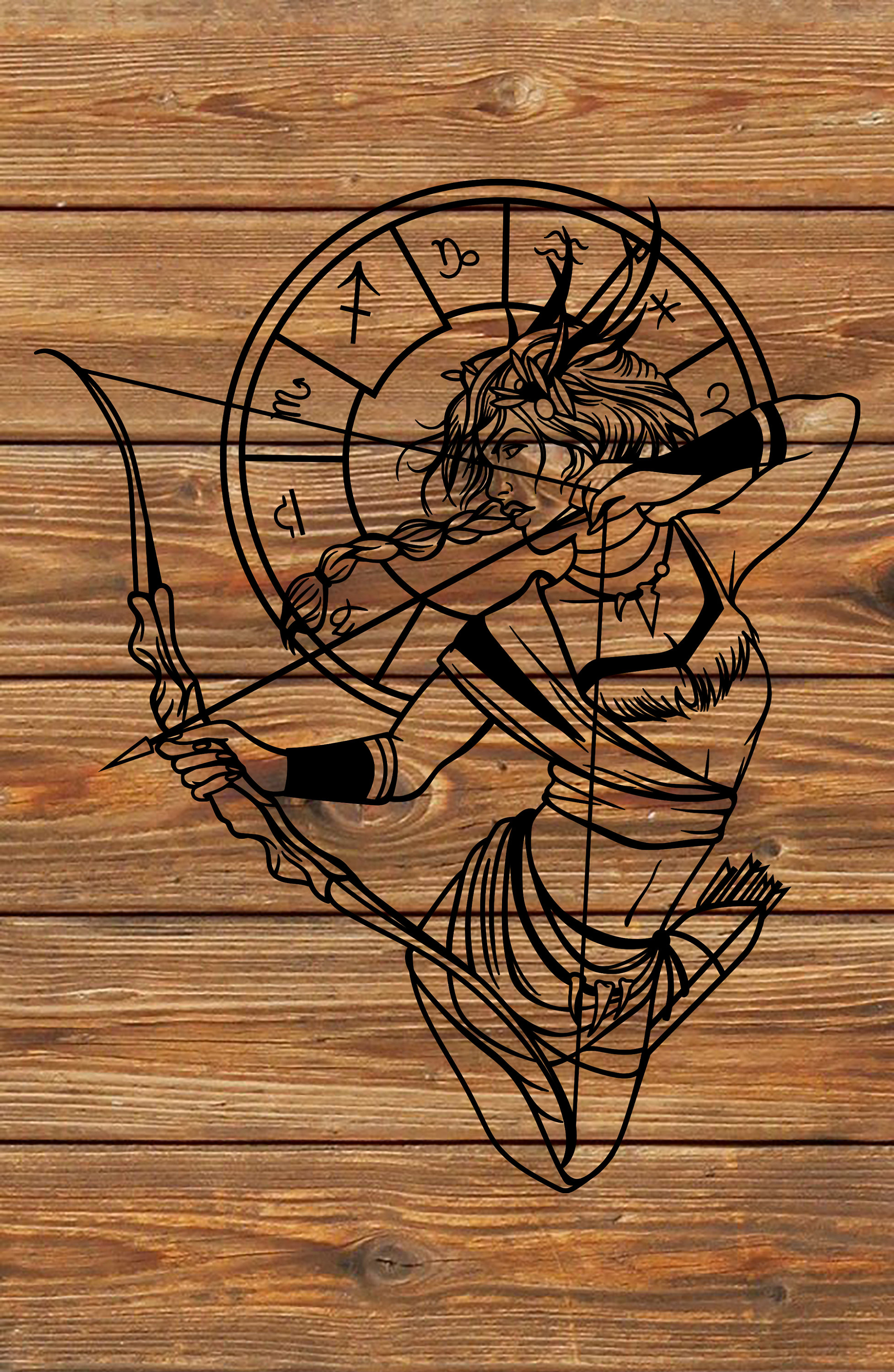 PNG SVG File All 12 Star Signs Tattoo BUNDLE Stencil for - Etsy