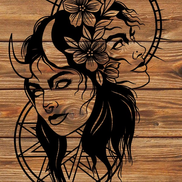 Devil Girl Tattoo - Etsy