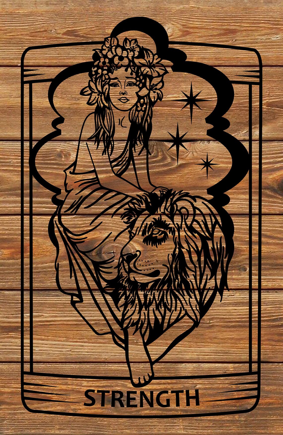 PNG SVG File Cool Strength Tarot Cards Evil Tattoo - Etsy Canada