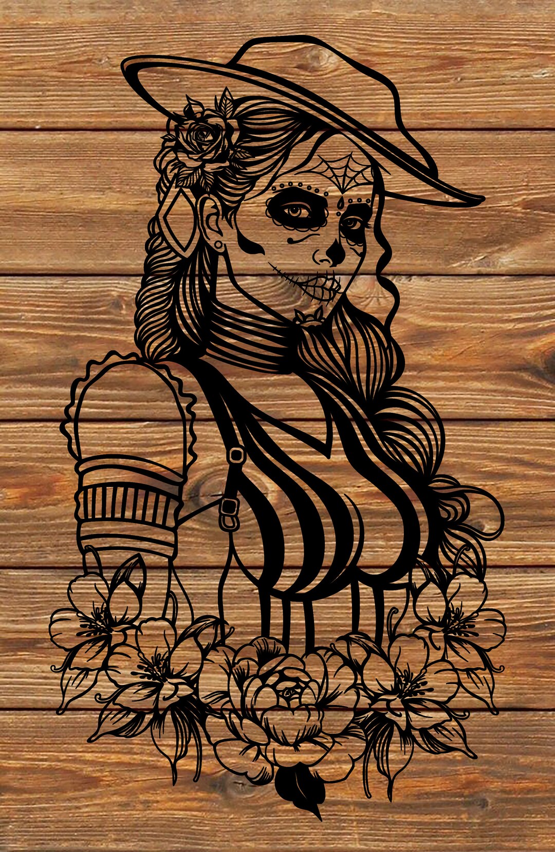 PNG SVG File Day of the Dead Girl All Saints Day All Souls Day Sugar ...