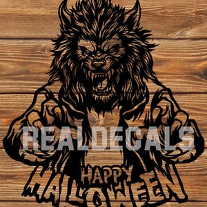 PNG SVG DXF File Werewolf Stencil - Silhouette for Cricut - Vinyl ...