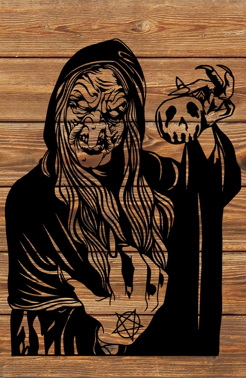 PNG SVG File Evil - Witch - Ugly - Old - Woman - Witchcraft - Tattoo ...