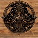 PNG SVG File Mother Nature Goddess of Earth Tattoo Stencil for Cricut ...