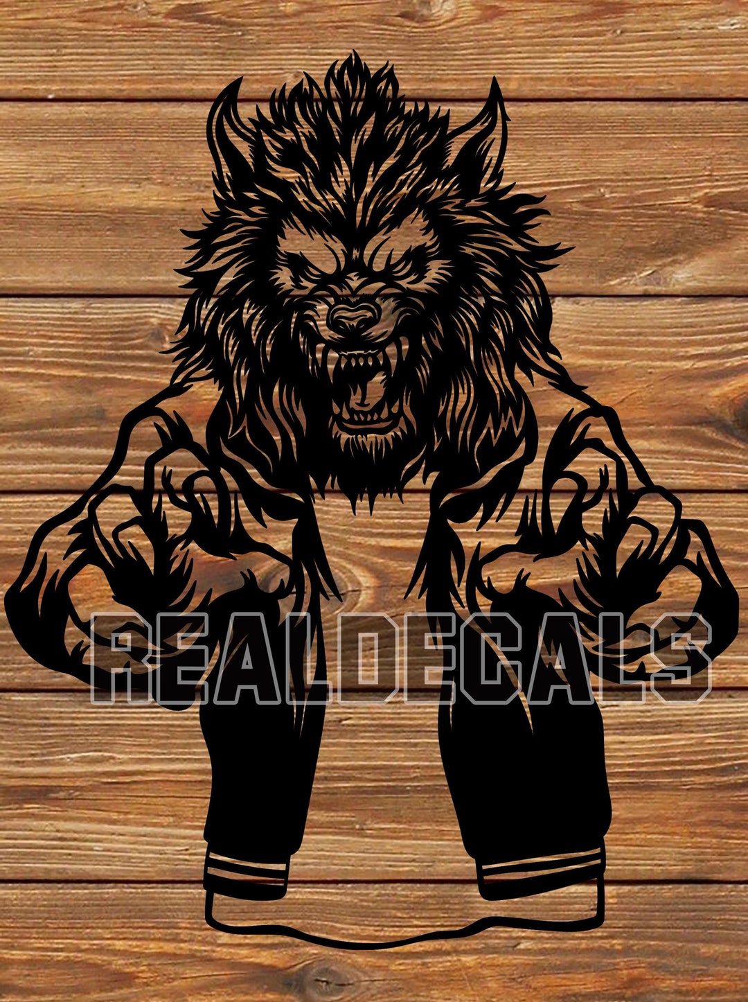 PNG SVG DXF File Werewolf Stencil - Silhouette for Cricut - Vinyl ...