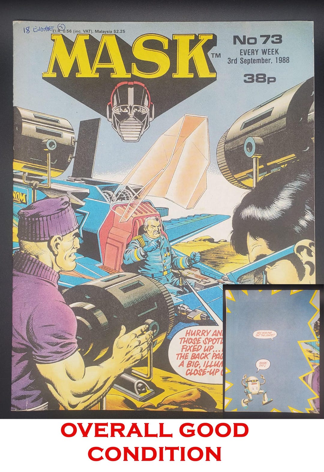 Vintage M.A.S.K Comic Books 1988 TV Cartoon 80's Cartoon Comic Issues ...