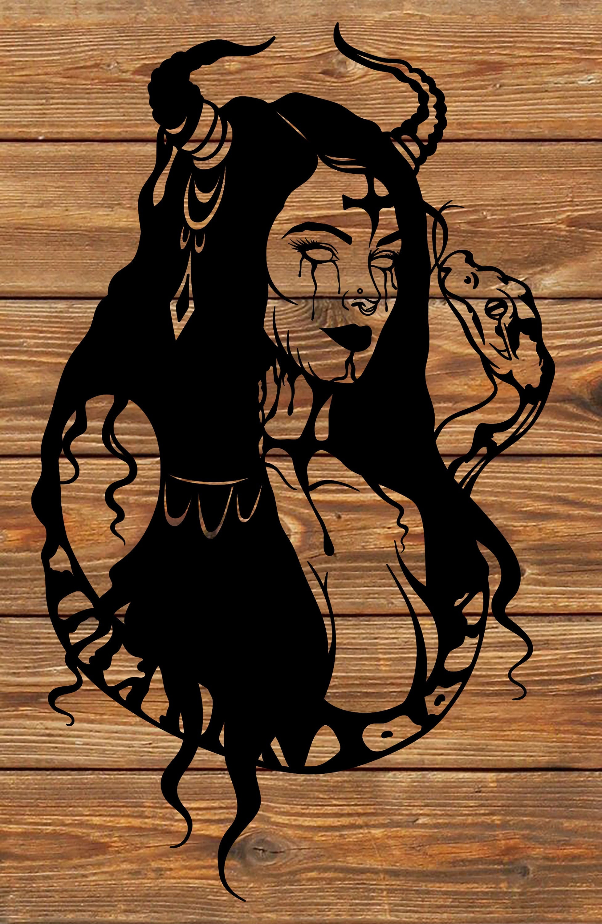 Demon Girl Tattoo Design - Etsy