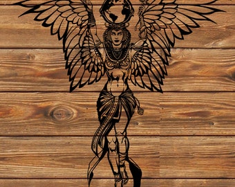 Egyptian Isis Tattoo - Etsy