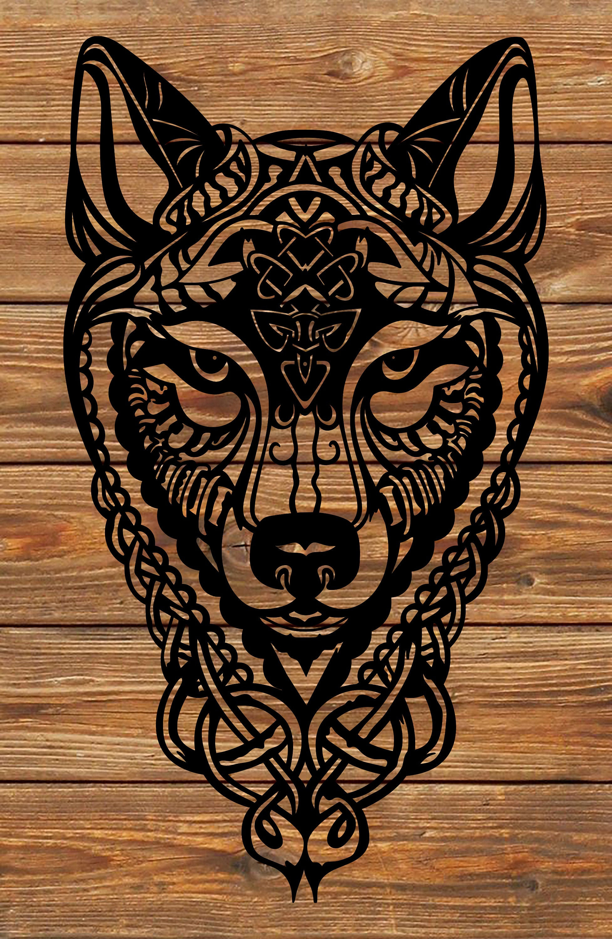Celtic Wolf Head Tattoo Designs