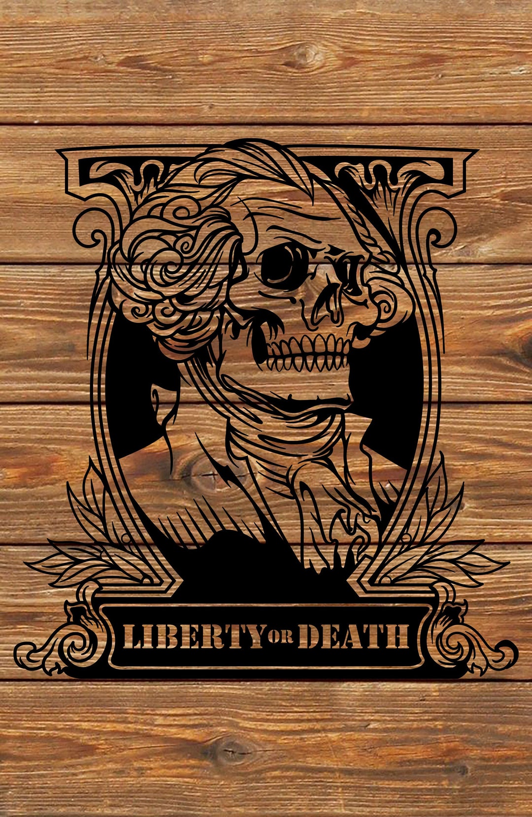PNG SVG DXF File George Washington Skull Liberty Cartoon - Tattoo ...
