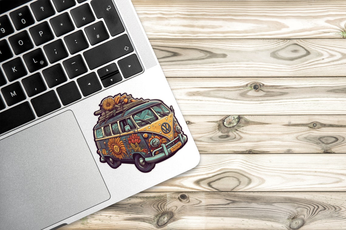 30 Retro Camper Van Sticker Campervan Sticker PNG Bundle - Etsy