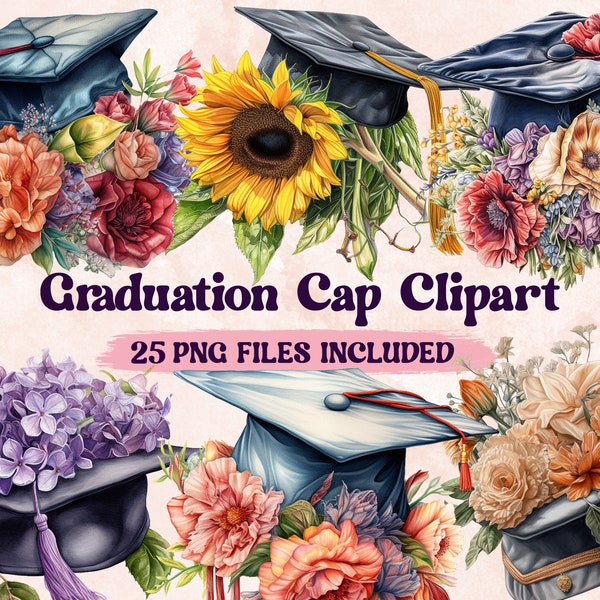 Floral Grad Cap - Etsy