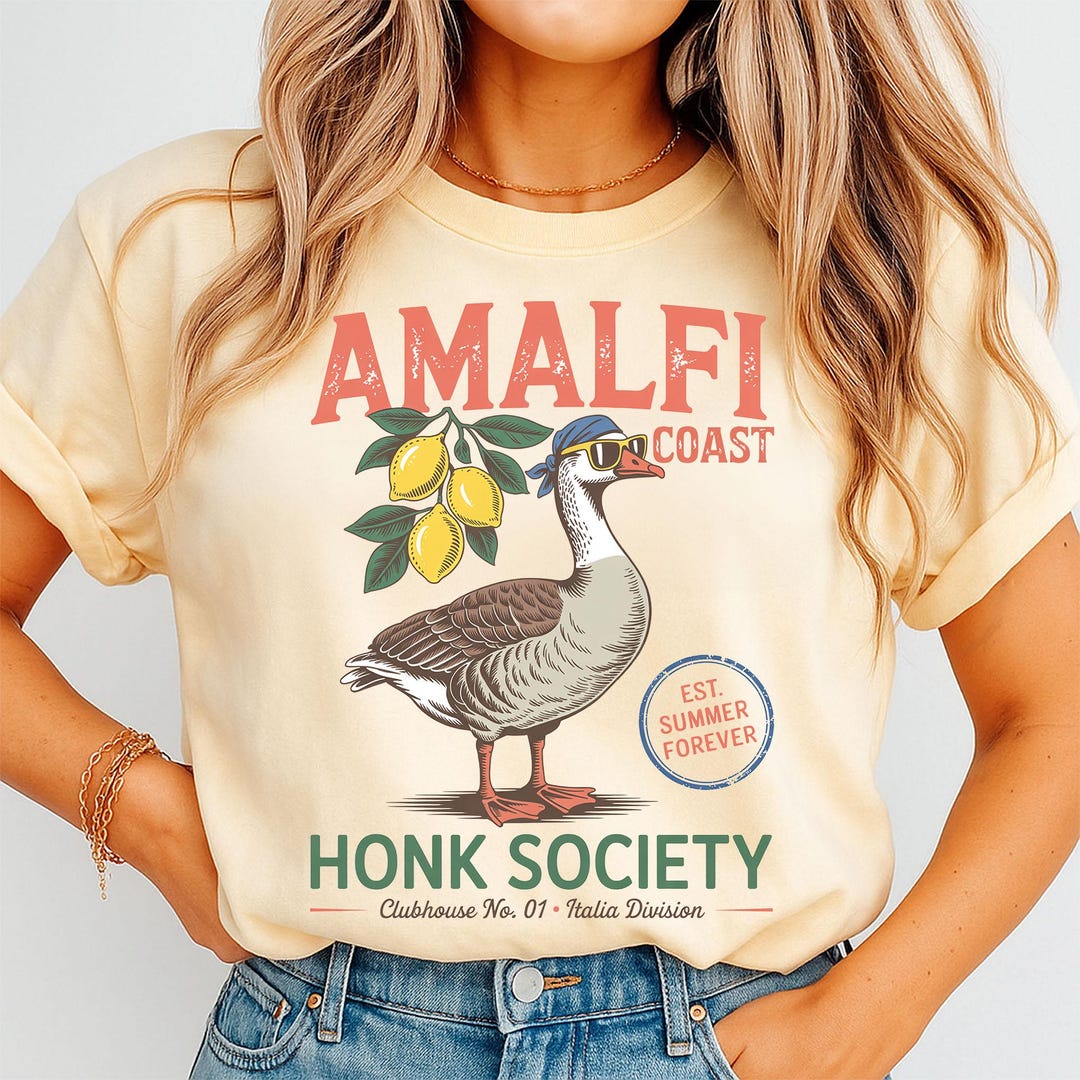 Amalfi Coast Honk Society Png, Funny Italian Summer Design, Bougie ...