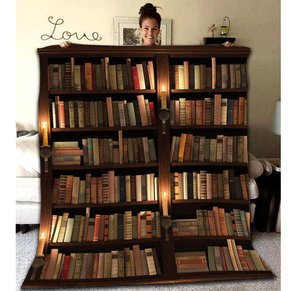 Library Blanket - Etsy