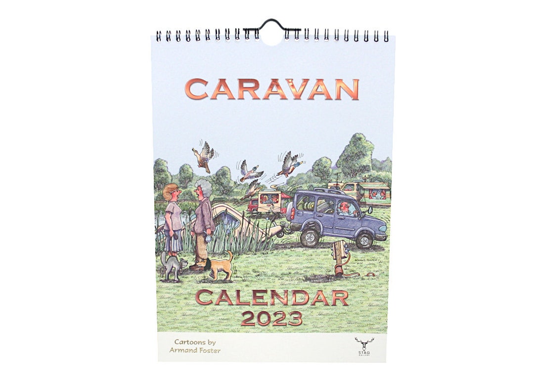 Caravan Caravanning Humour Cartoon Funny 2023 Wall Calendar - Etsy