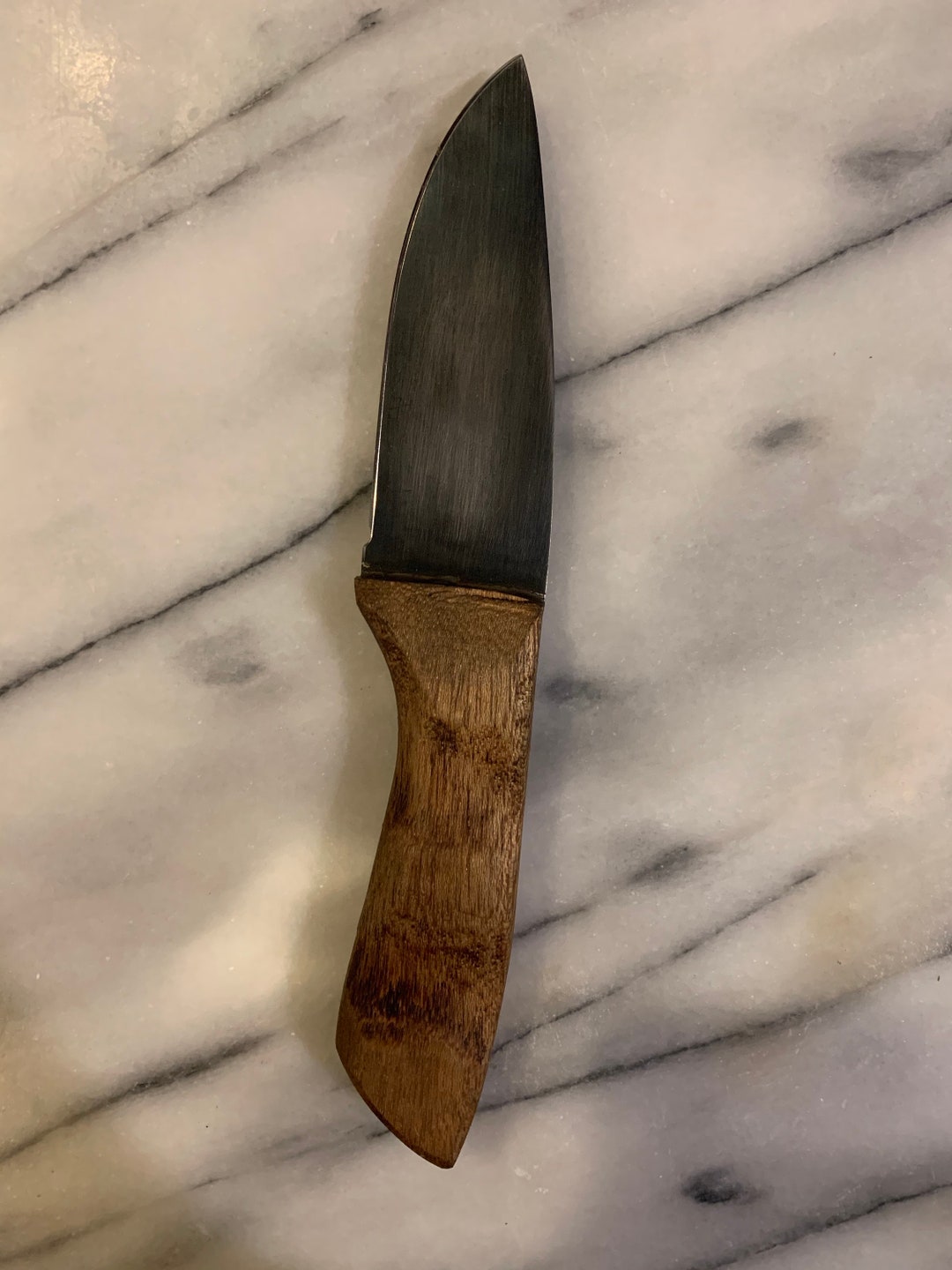 Hand Made Stainless Steel Hardened Hunting Knife Mahogany Handle - Etsy