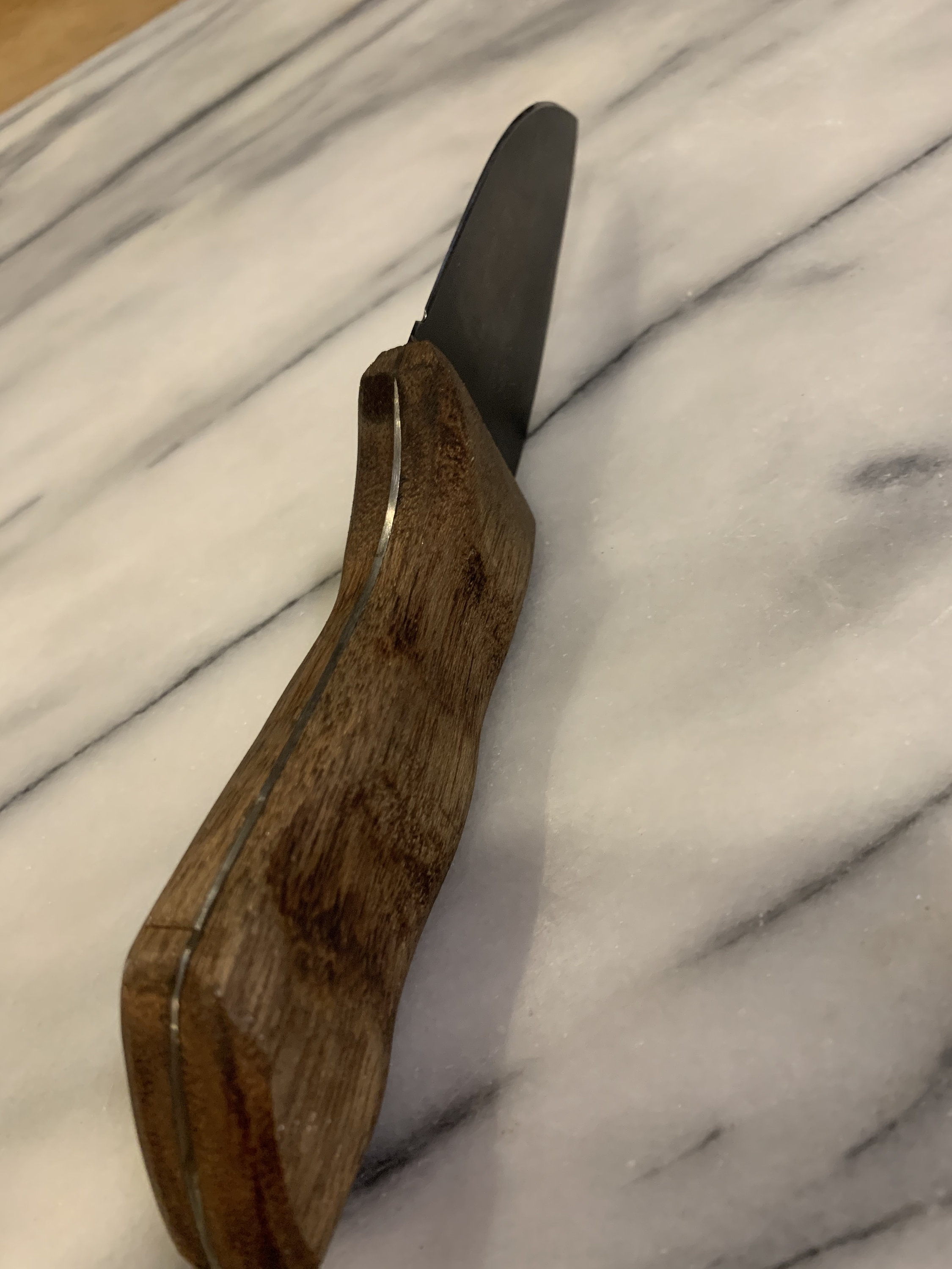 Hand Made Stainless Steel Hardened Hunting Knife Mahogany Handle - Etsy