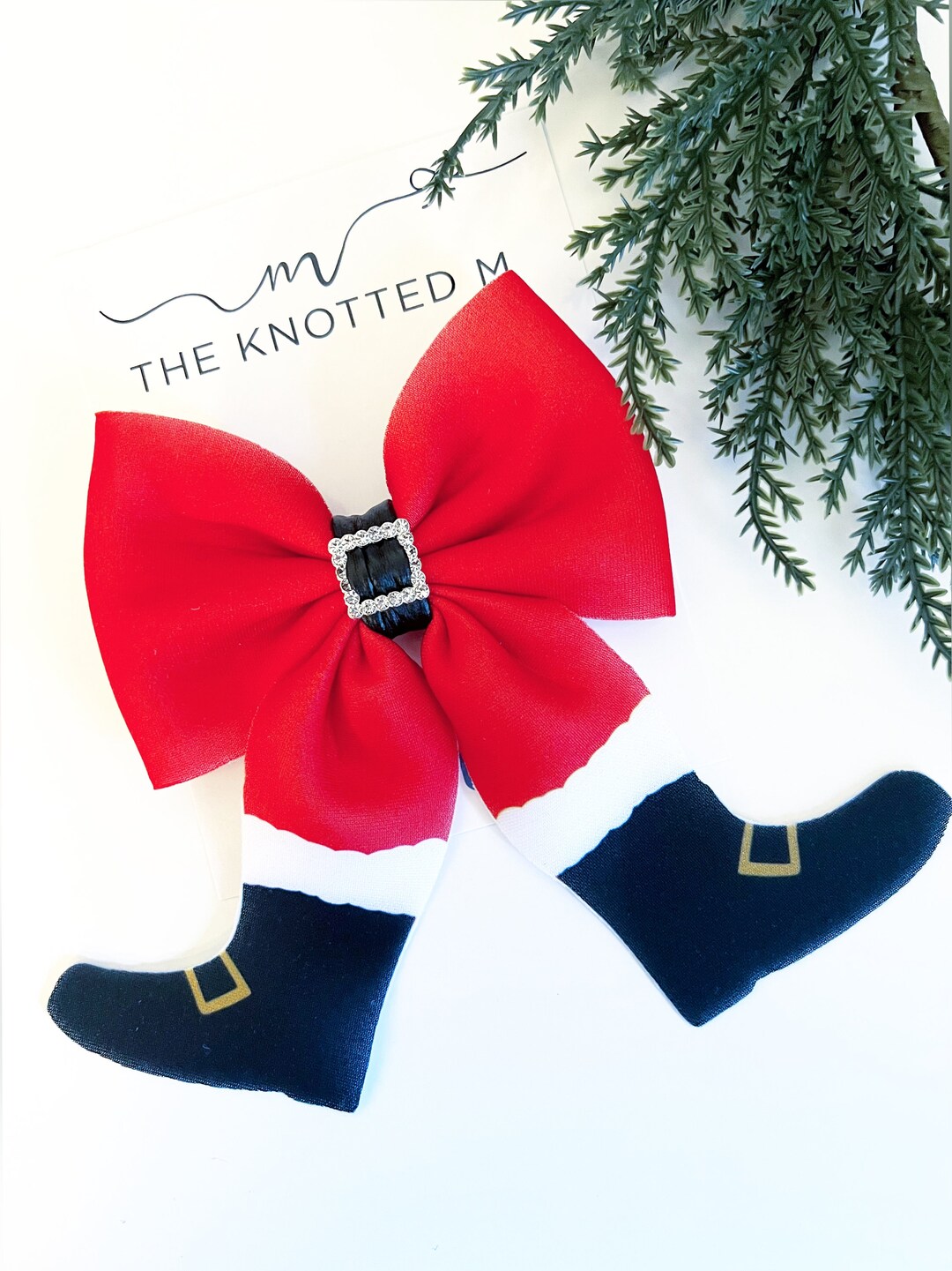 Santa Bow - Etsy
