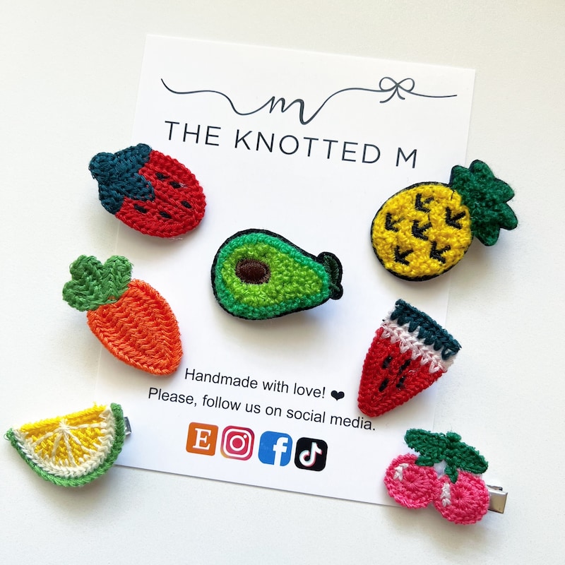 Fruit Hair Clips - Etsy