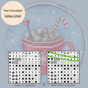 Hot Chocolate Cross Stitch Kit PDF Chart, Cozy Drink Christmas ...