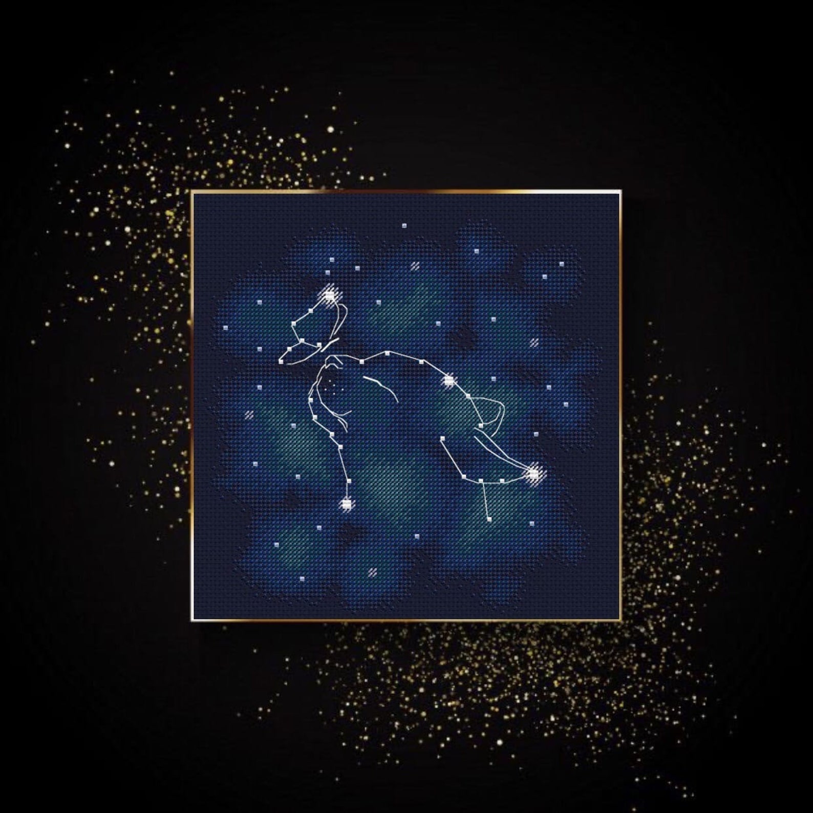 Cat Constellation Cross Stitch Pattern PDF / Embroidery Chart With ...