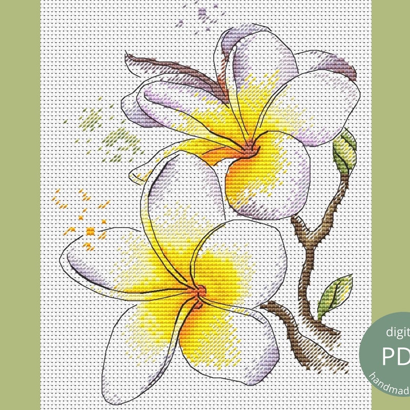Plumeria Pattern - Etsy