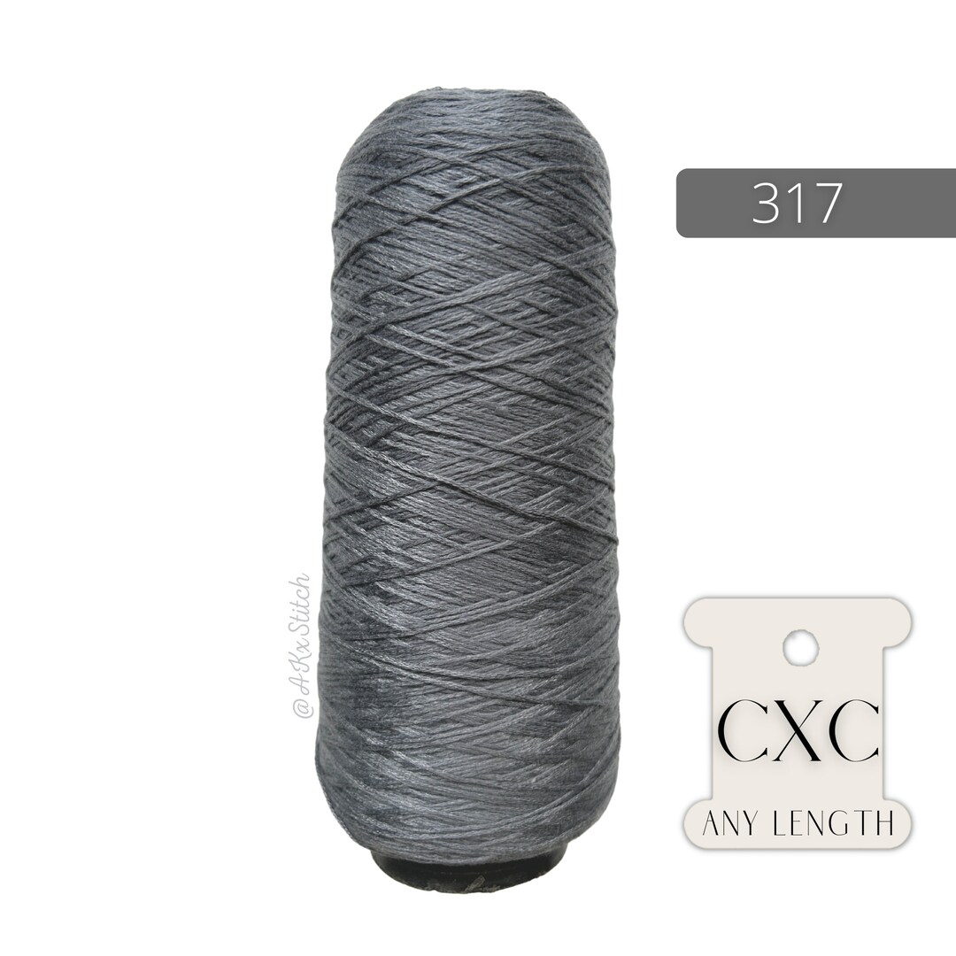 CXC 317 Pewter Grey Embroidery Thread by Metre, Cut 1-metre Lengths ...