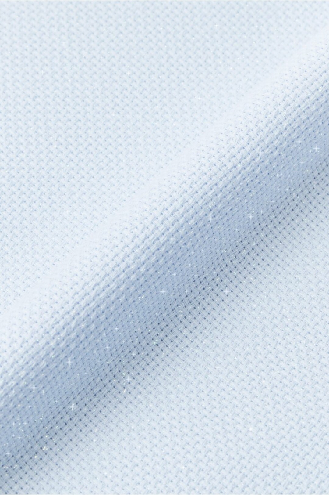 DMC Aida Fabric Blue Iridescent 14 Count, Large Size 50x50cm (19.5"x19 ...