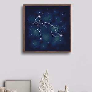 Cat Constellation Cross Stitch Pattern PDF / Embroidery Chart With ...