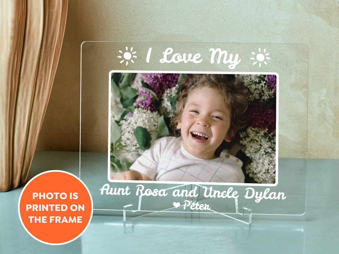 Aunt and Uncle Gift I Love My Aunt and Uncle Frame Unique - Etsy