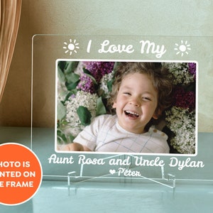 Aunt and Uncle Gift I Love My Aunt and Uncle Frame Unique - Etsy