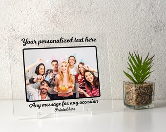 Custom Photo Text Frame - Etsy