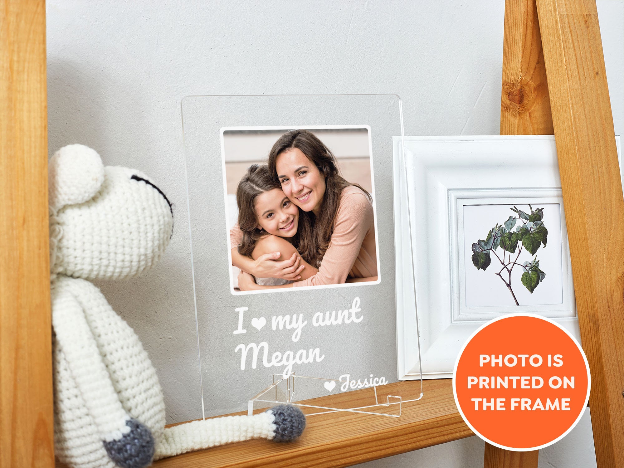 Auntie Frame Customized Auntie Photo Frame I Love My Aunt - Etsy