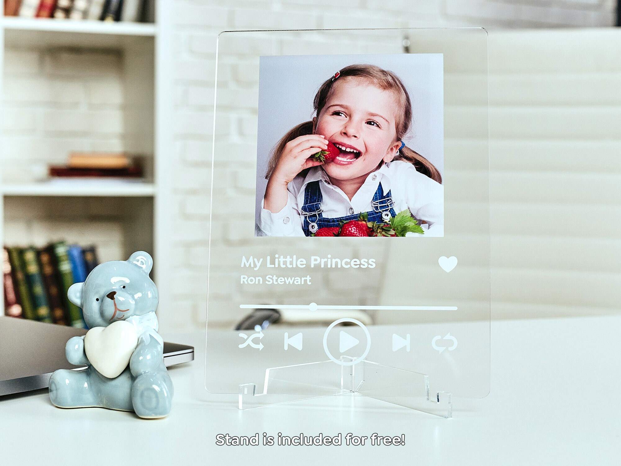 Personalized Music Frame Clear Music Frame Music Glass | Etsy