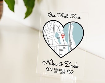 Our First Kiss Location - Etsy